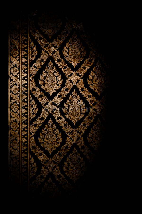 Thailand Pattern Texture Background Wallpaper Vintage Design Stock ...
