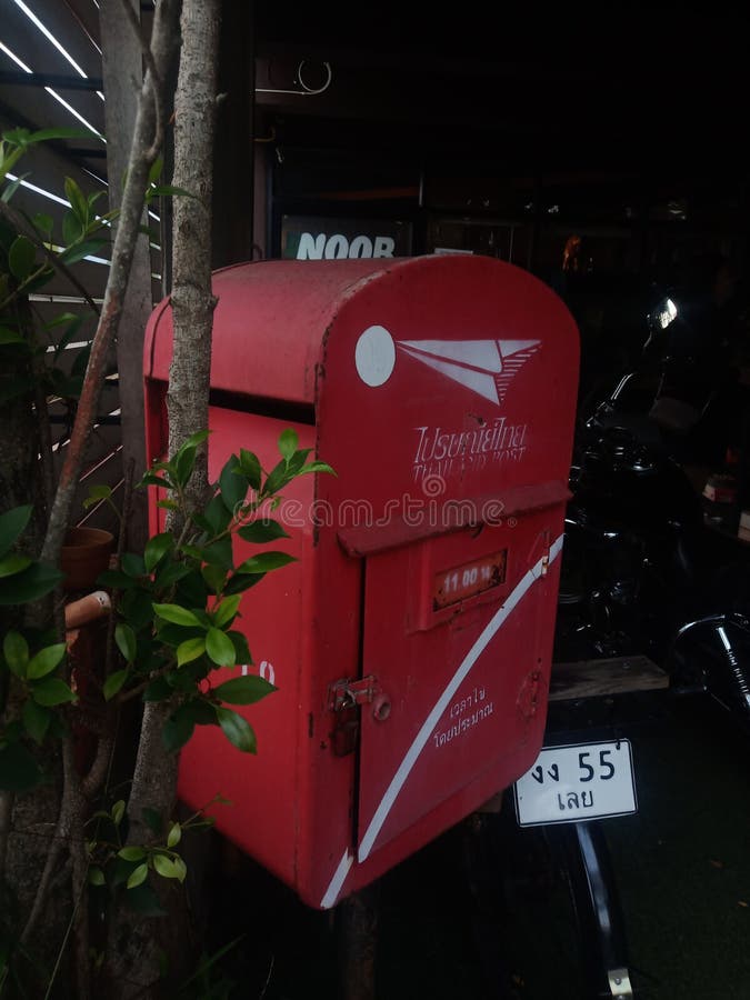 Thailand post box editorial photography. Image of thailand - 188168052
