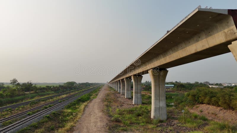 Thailand Railway Train Transportation Structure Stock Footage - Video ...