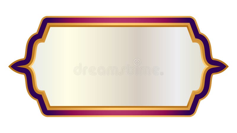 Thailand Retro Frame Pattern Exotic Borders Golden Elegant Text Box ...