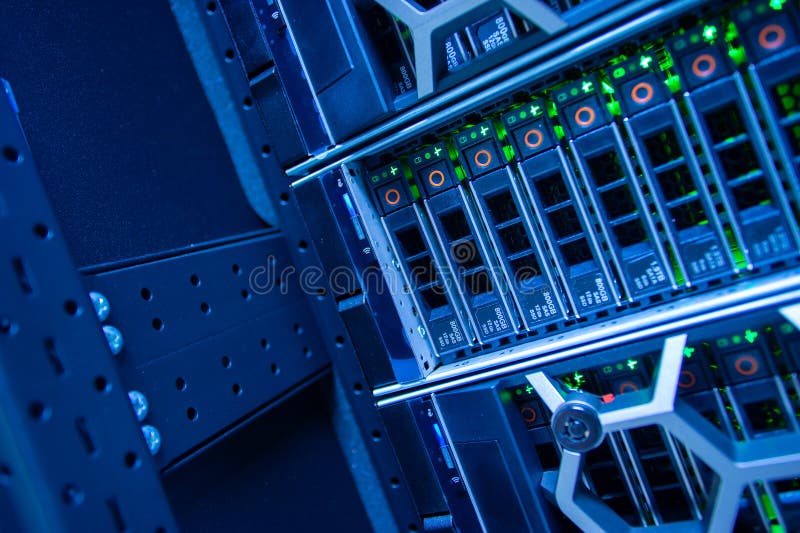 The Server Room Tells the Computer Server that is Working Continuously ...