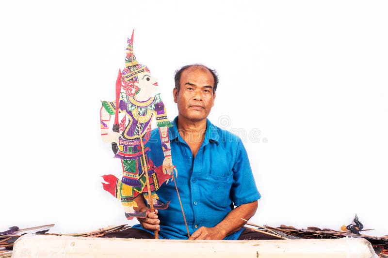 Thailand Shadow Puppet Show Stock Image - Image of indonesia, male ...