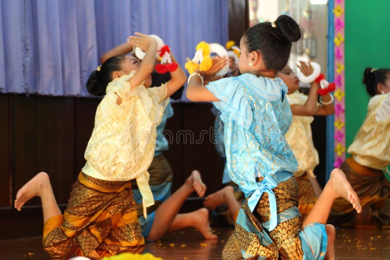 Thailand Students Culture Dance Editorial Stock Image - Image of ...
