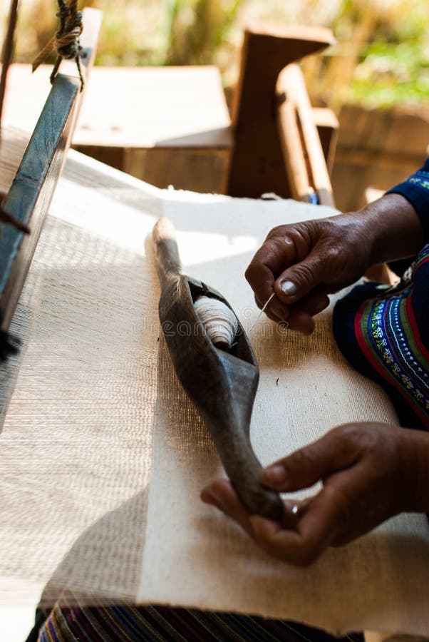 Thailand Traditional Weaving Stock Photo - Image of making, fiber: 36374448