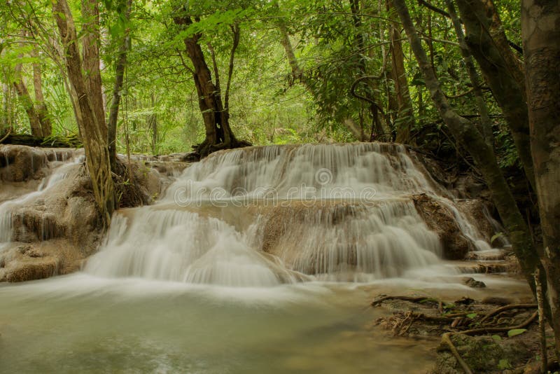 Thailand water fall stock image. Image of waterfall, wonderful - 57489715