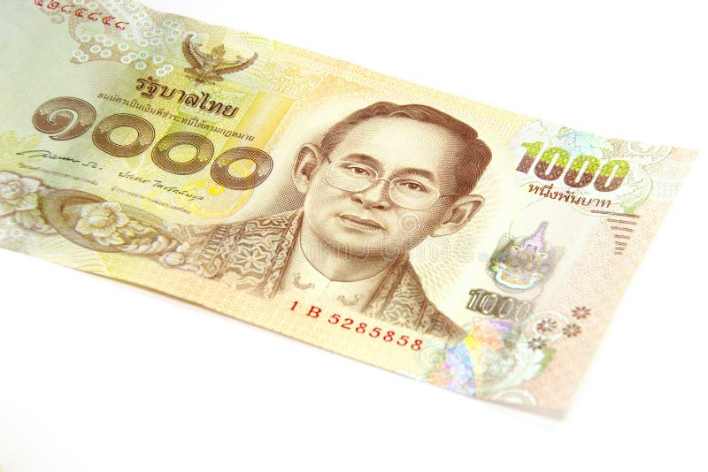 Thais Bankbiljet Duizend Baht Stock Afbeelding - Image of bankbiljetten ...
