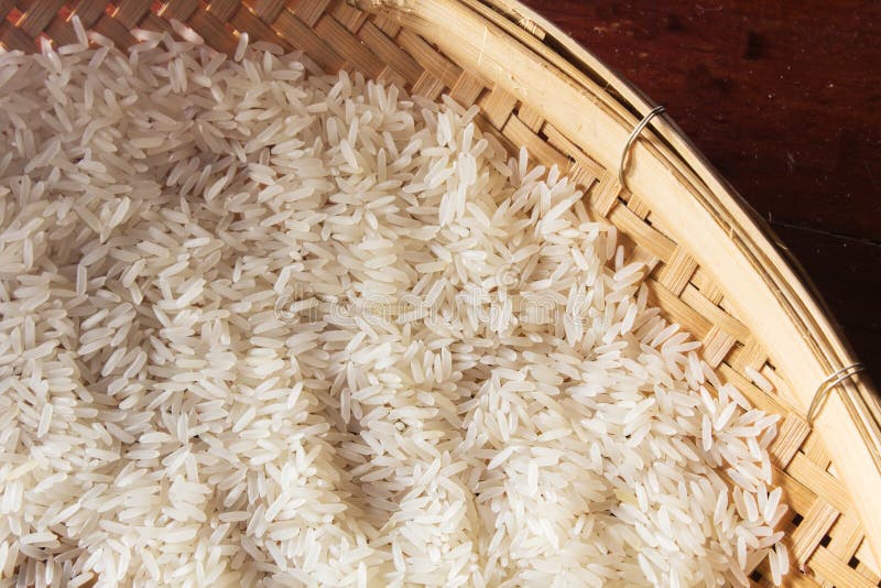 Thaise Ruwe Rijst, Stilleven. Stock Afbeelding - Image of organisch ...