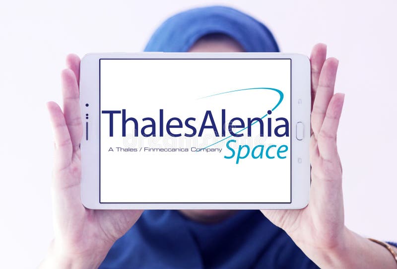 Thales Alenia Space logo obraz editorial. Obraz złożonej z przestrzeń ...