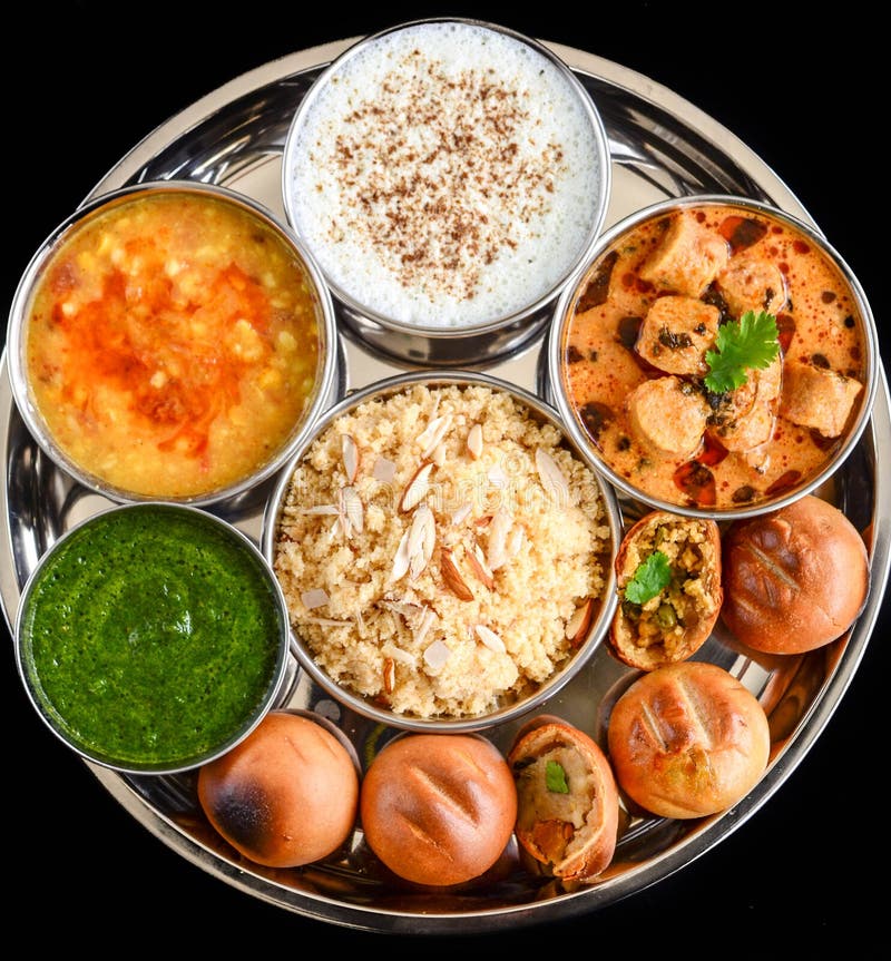Indien Thali Ou Photo Indienne D'actions De Repas Photo stock - Image ...