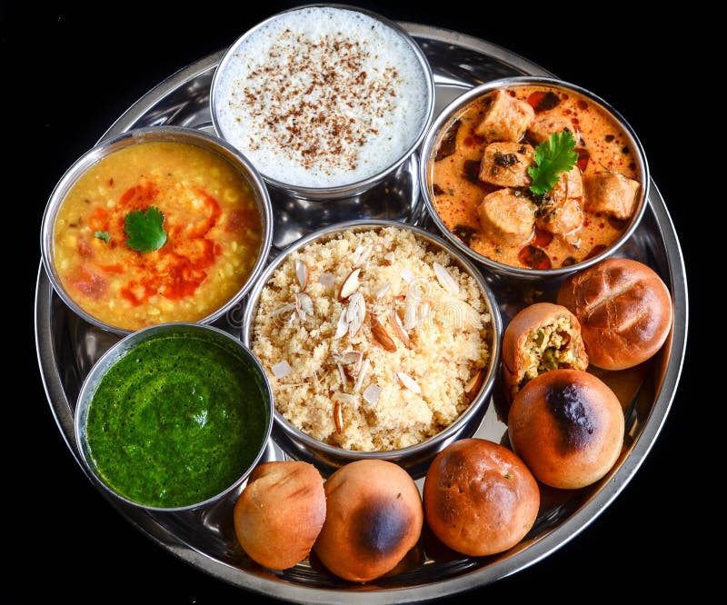 Indien Thali Ou Photo Indienne D'actions De Repas Photo stock - Image ...