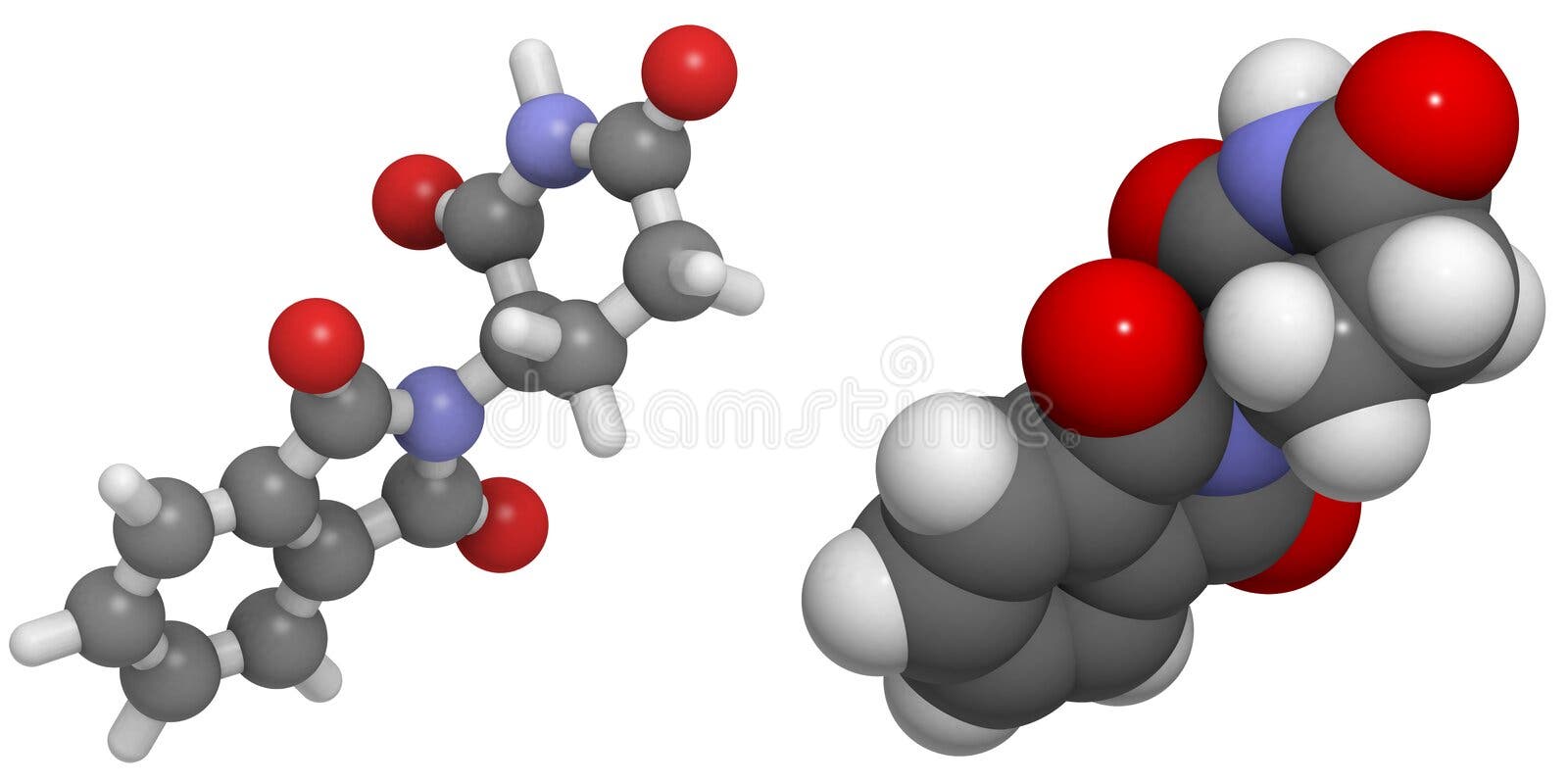 Thalidomide Teratogenic Drug Molecule. Stock Illustration ...
