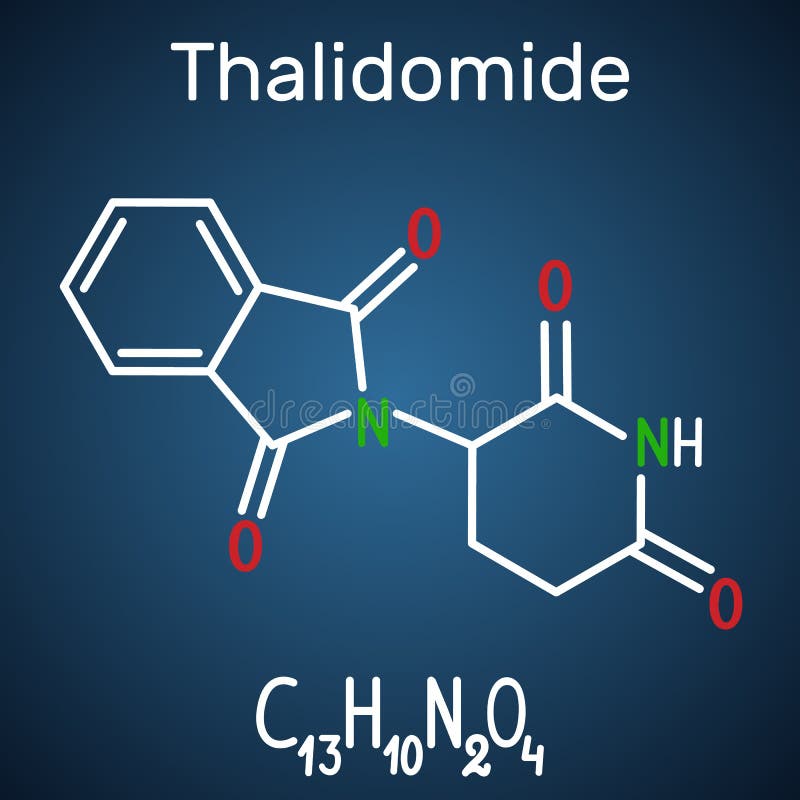 Thalidomide Molecule. is Used As a Treatment of Multiple Myeloma and of ...