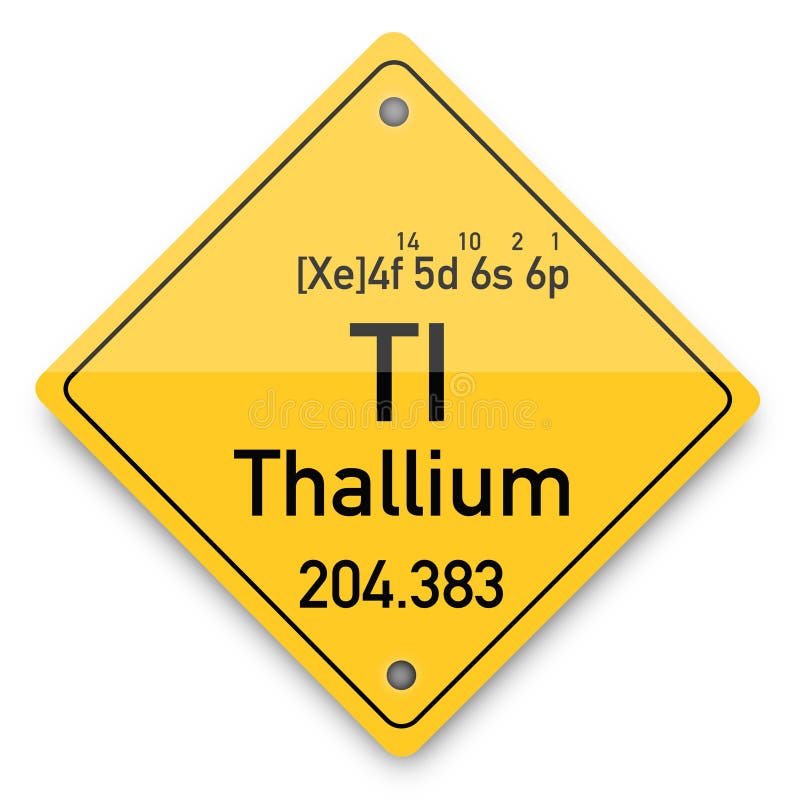 Thallium on Periodic Table of the Elements, with Element Symbol Tl ...