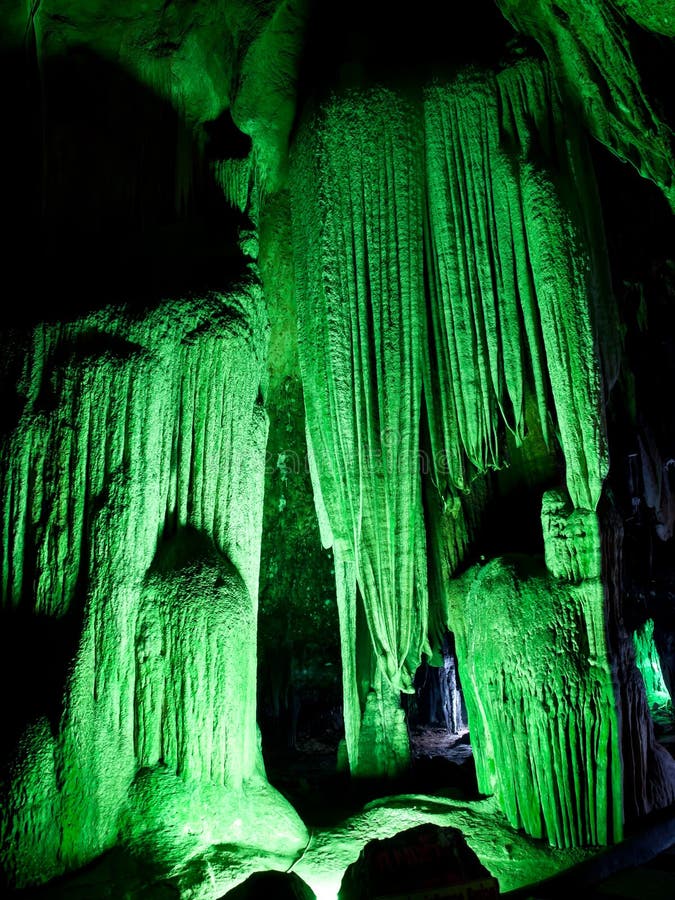 Big stalactite wall stock image. Image of asia, natural - 14678299