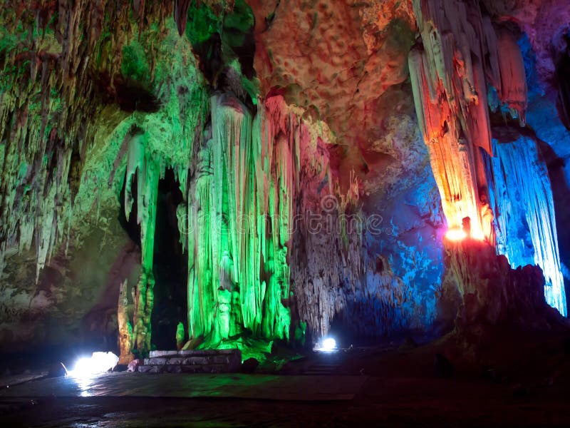 Big stalactite wall stock image. Image of asia, natural - 14678299