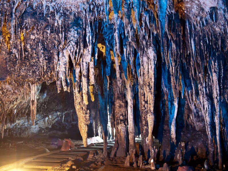 Big stalactite wall stock image. Image of asia, natural - 14678299