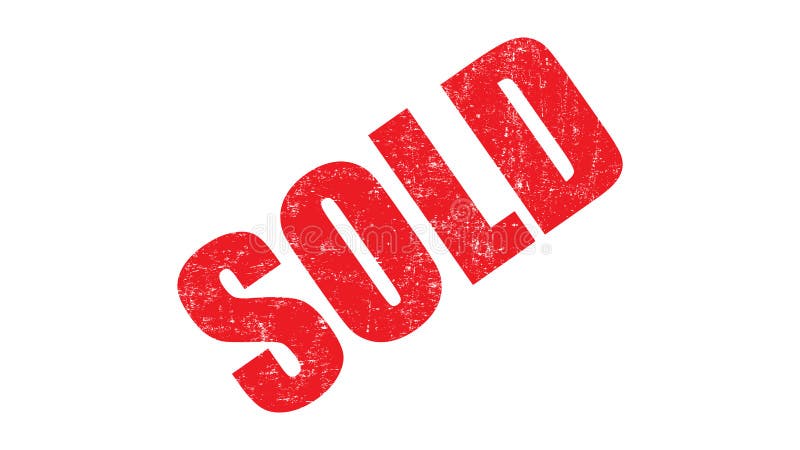 Sold Red Grunge Round Vintage Stamp Stock Vector - Illustration of ...