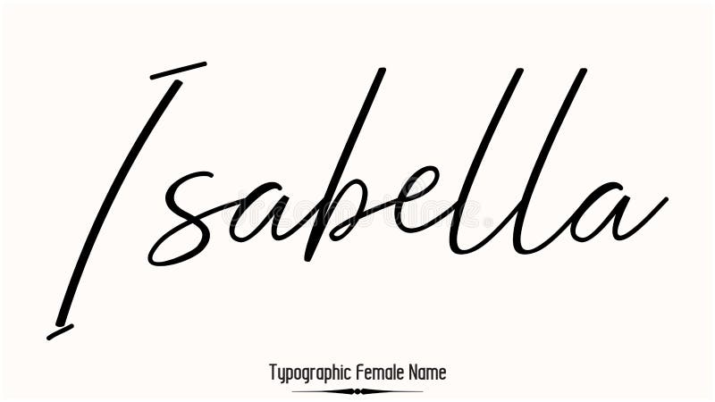 Isabella Name Text Word with Love Heart Hand Written for Logo ...