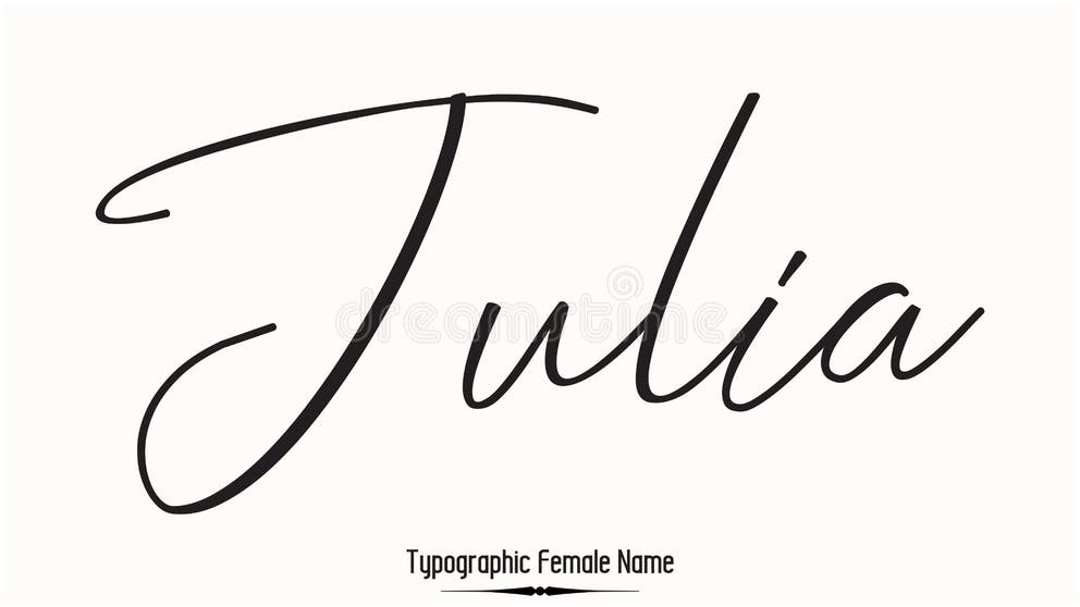 Julia Lettering Stock Illustrations – 21 Julia Lettering Stock ...