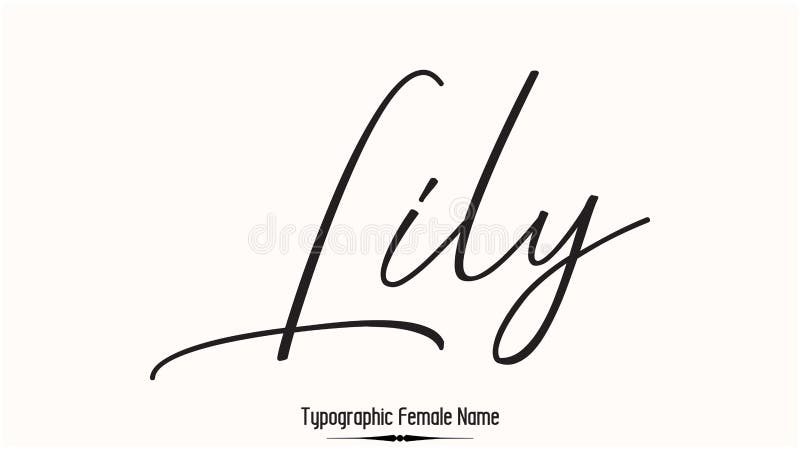 Name Lily Stock Illustrations – 262 Name Lily Stock Illustrations ...