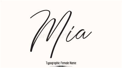 Mia Name Stock Illustrations – 89 Mia Name Stock Illustrations, Vectors ...