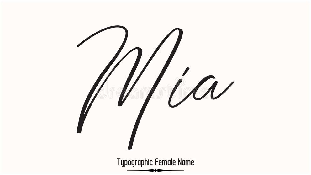 Mia Name Stock Illustrations – 89 Mia Name Stock Illustrations, Vectors ...