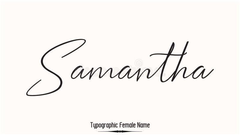 Samantha Name Stock Illustrations – 14 Samantha Name Stock ...