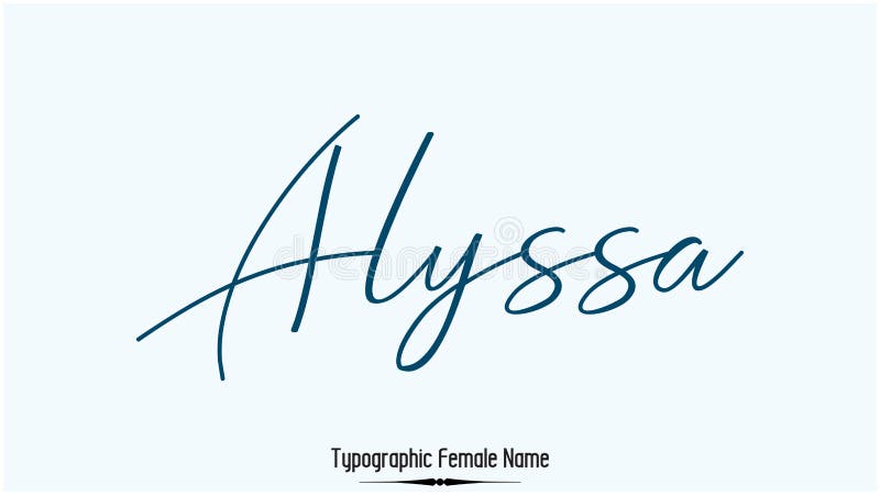 Alyssa In 3 D Lettering