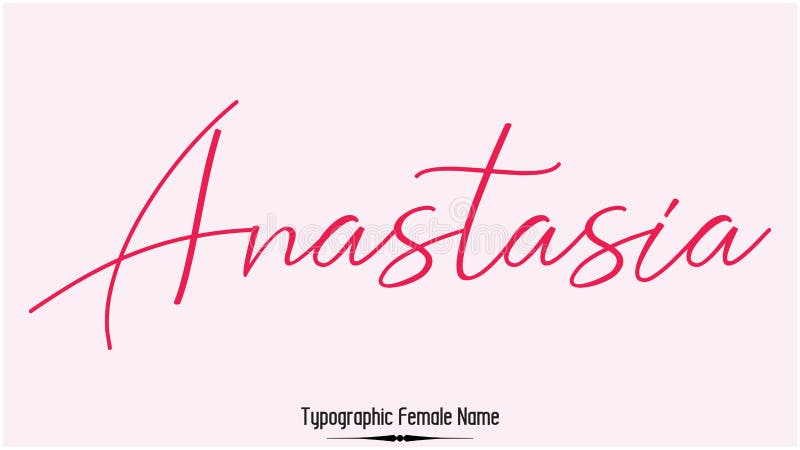 Anastasia Font. Elegant Alphabet Letters Font and Number Stock Vector ...