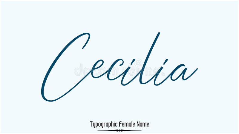 Cecilia Female Stock Illustrations – 4 Cecilia Female Stock ...