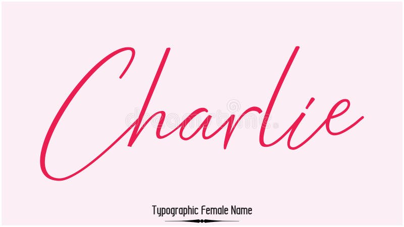 Name Charlie Stock Illustrations – 16 Name Charlie Stock Illustrations ...
