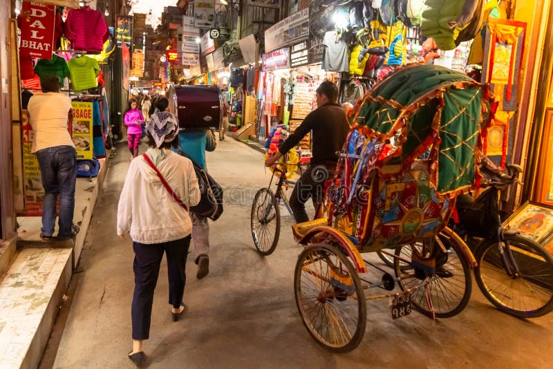 Thamel , Kathmandu, Nepal. 03/10/2019 Editorial Photography - Image of ...