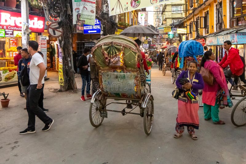 Thamel , Kathmandu, Nepal. 03/10/2019 Editorial Photo - Image of ...