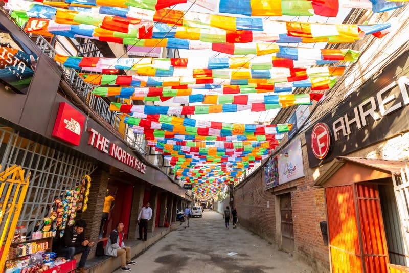 Thamel , Kathmandu, Nepal. 03/10/2019 Editorial Stock Photo - Image of ...