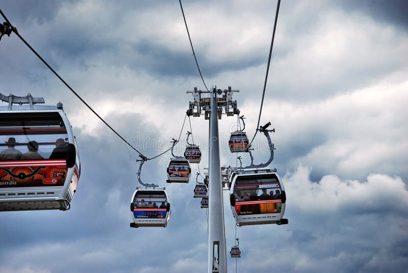 Thames Cable Car Emirates Air Line Editorial Stock Image - Image of ...