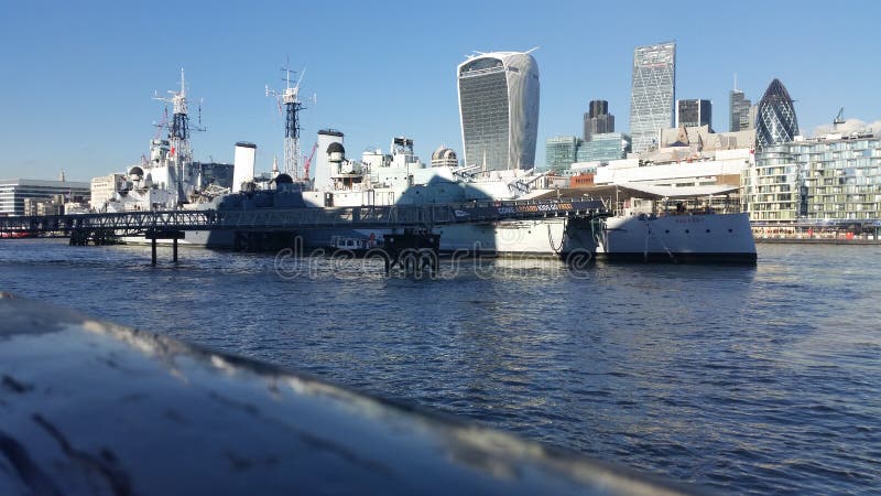 Thames River and Cruise Ship Editorial Stock Photo - Image of thames ...