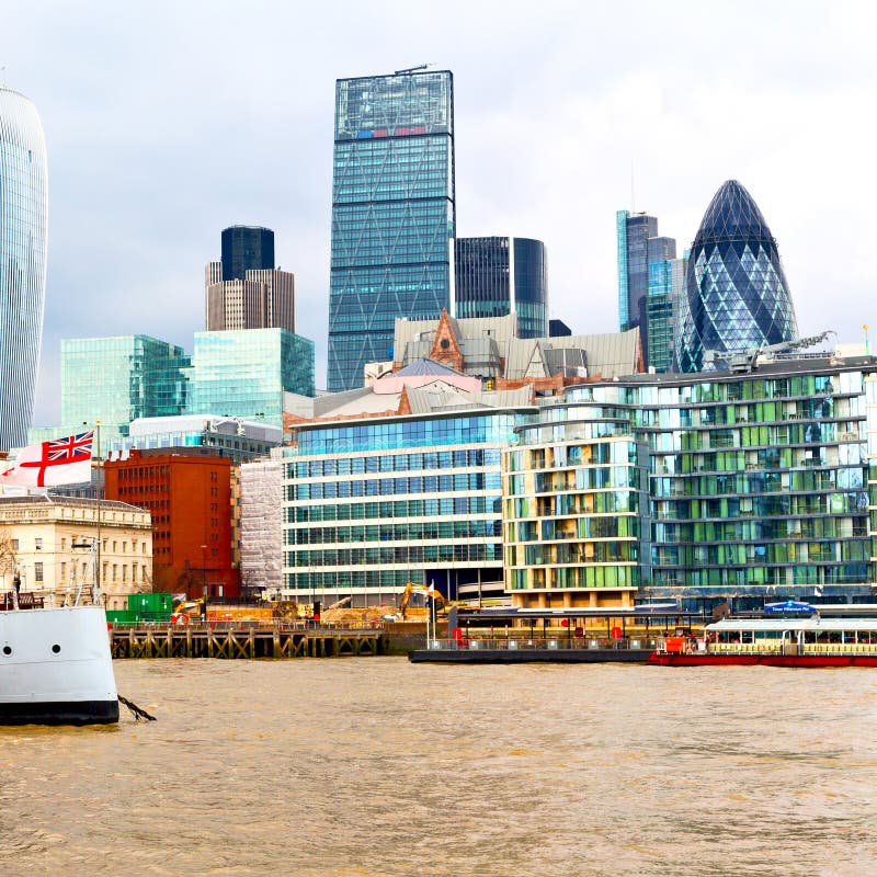 Thames River Windows in the City of London Home and Office Editorial ...