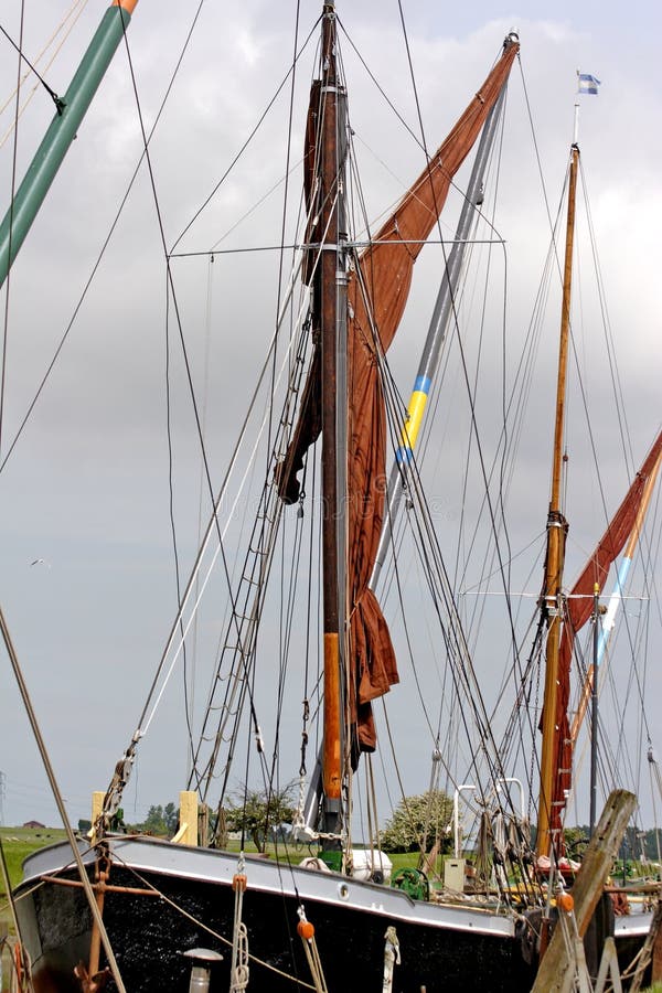 Thames sailing barge stock photo. Image of coil, charter - 890350