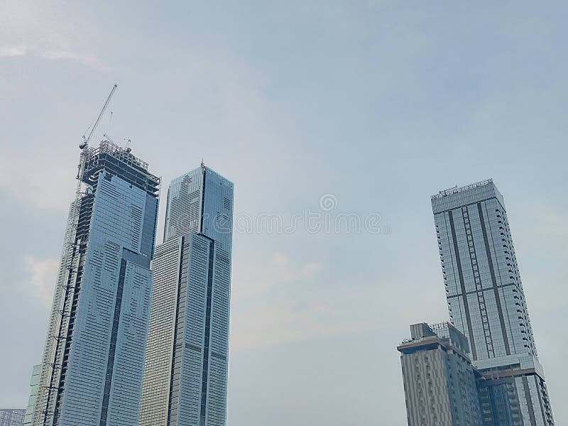 Thamrin Nine Tower and Promimade 57 Tower Project at Jakarta Stock ...