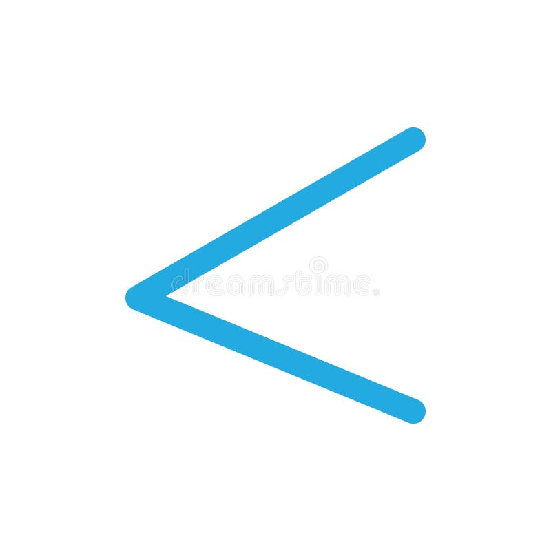 Is less Than Icon Simple Vector Symbol Stock Vector - Illustration of ...