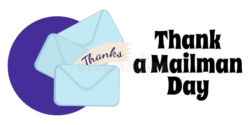 Thank a Mailman Day, Horizontal Poster or Banner Design about the ...