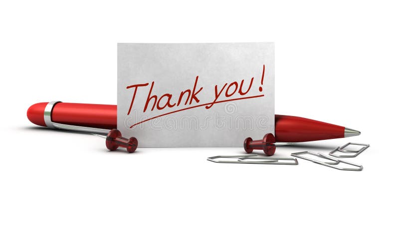 Thank You Pen Red Stock Illustrations – 127 Thank You Pen Red Stock ...