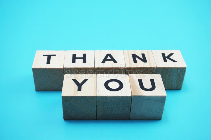 Thank You Alphabet Letters Decorate with Flowers on Yellow Background ...