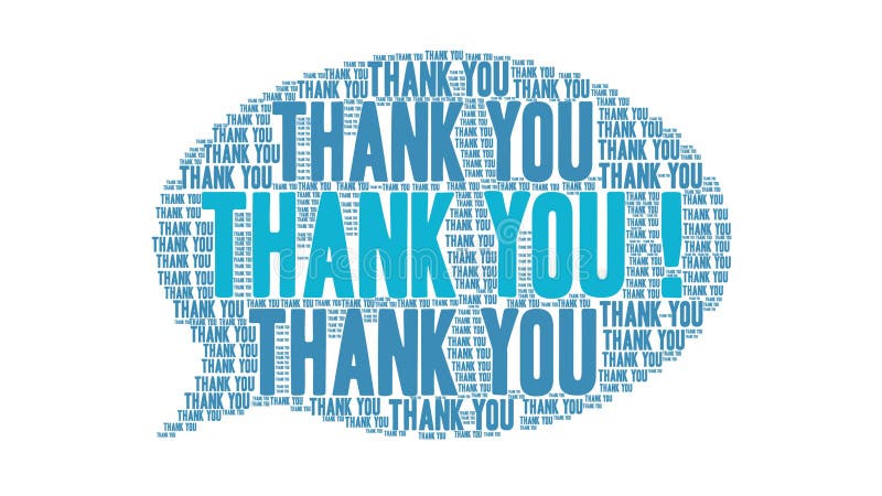 Thank You Animated Word Cloud Stock Video - Video of saving, background ...