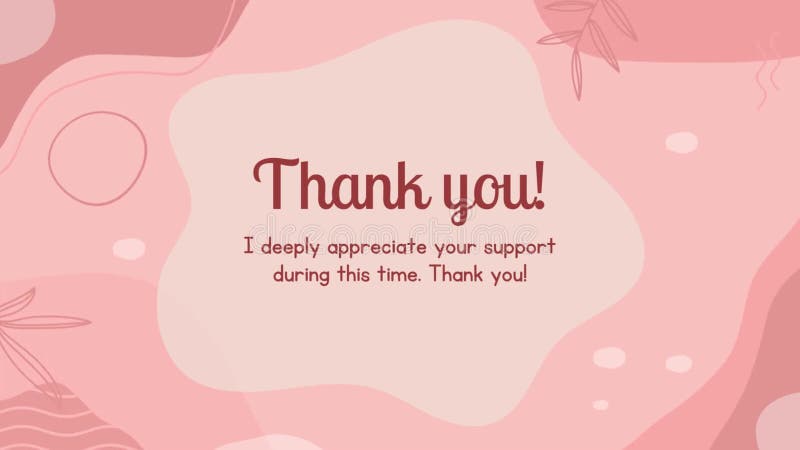 Thank You Animation with Text and Background . Animated Thank You Video ...