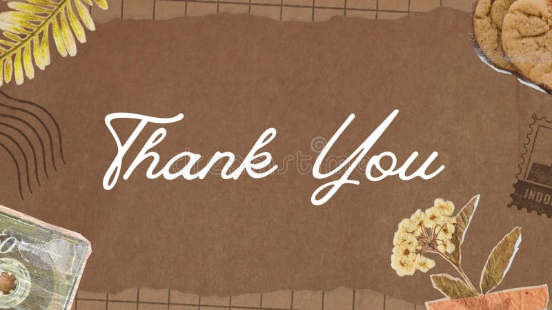 Thank You Animation with Text and Background . Animated Thank You Video ...