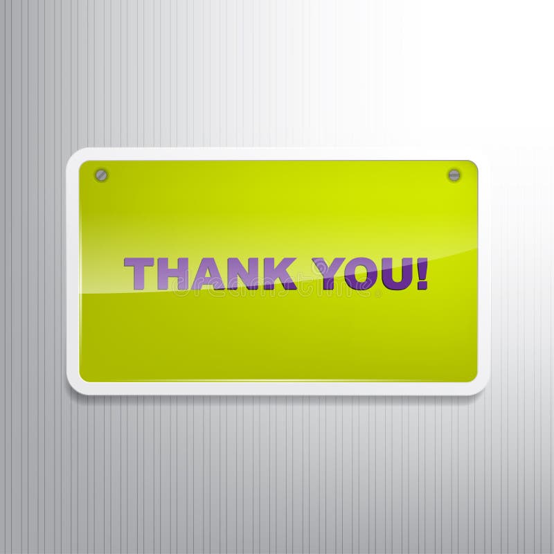 Thank You for Your Business Card Stock Illustration - Illustration of ...