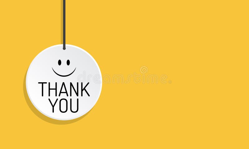 Thank You Hanging Sign with Smiling Emoji Can Be Used for Business ...