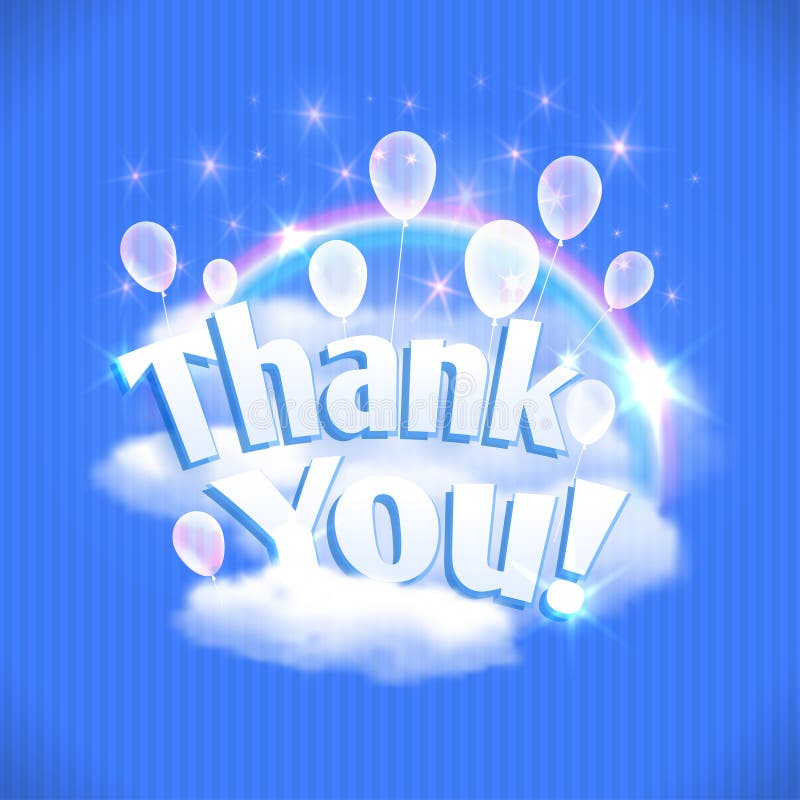 Thank You Rainbow sketch stock vector. Illustration of lettering ...