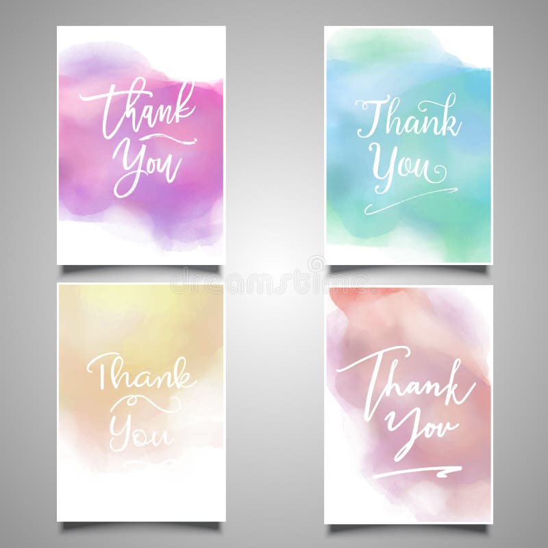 Hand Drawn Vintage Vector Text Thank You on White Background ...